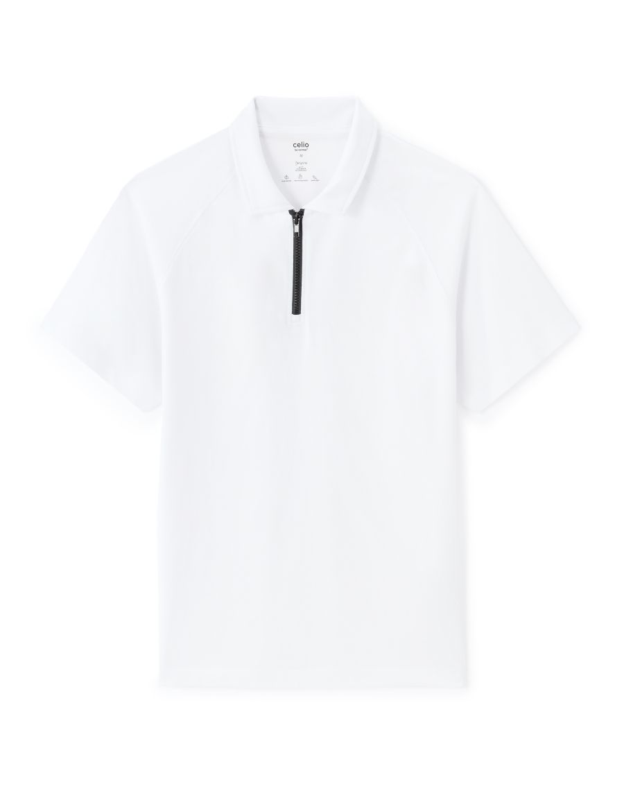Polo regular Coolmax - blanc | Celio Tunisie