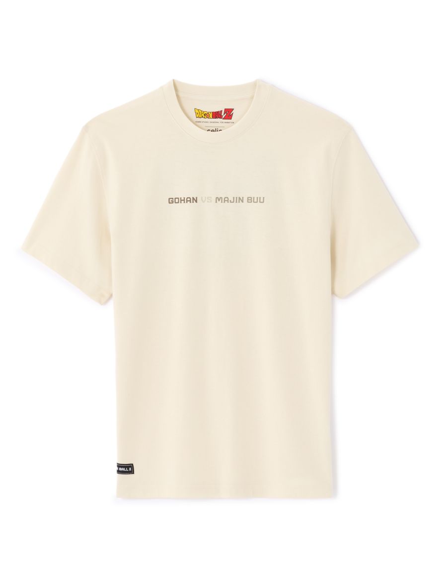 Dragon Ball Z - T-shirt Son Gohan et Majin Buu beige | Celio Tunisie