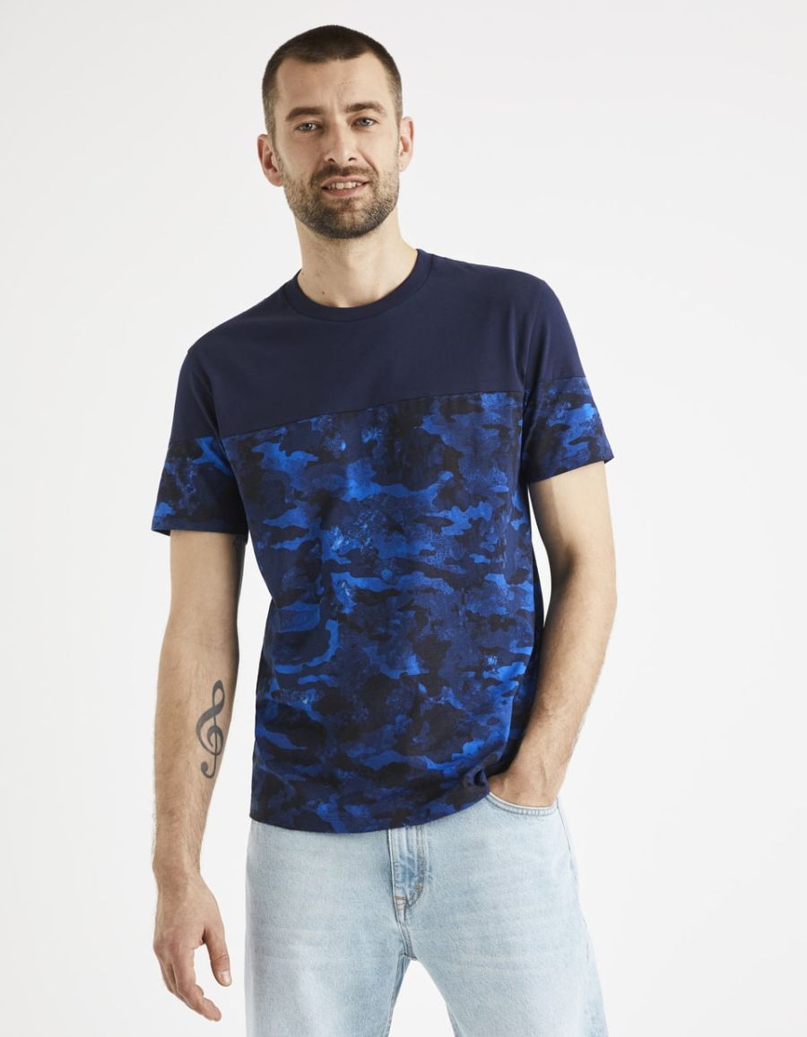 T-shirt col rond 100% coton | Celio Tunisie