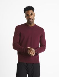 Pull col V - bleu clair | Celio Tunisie